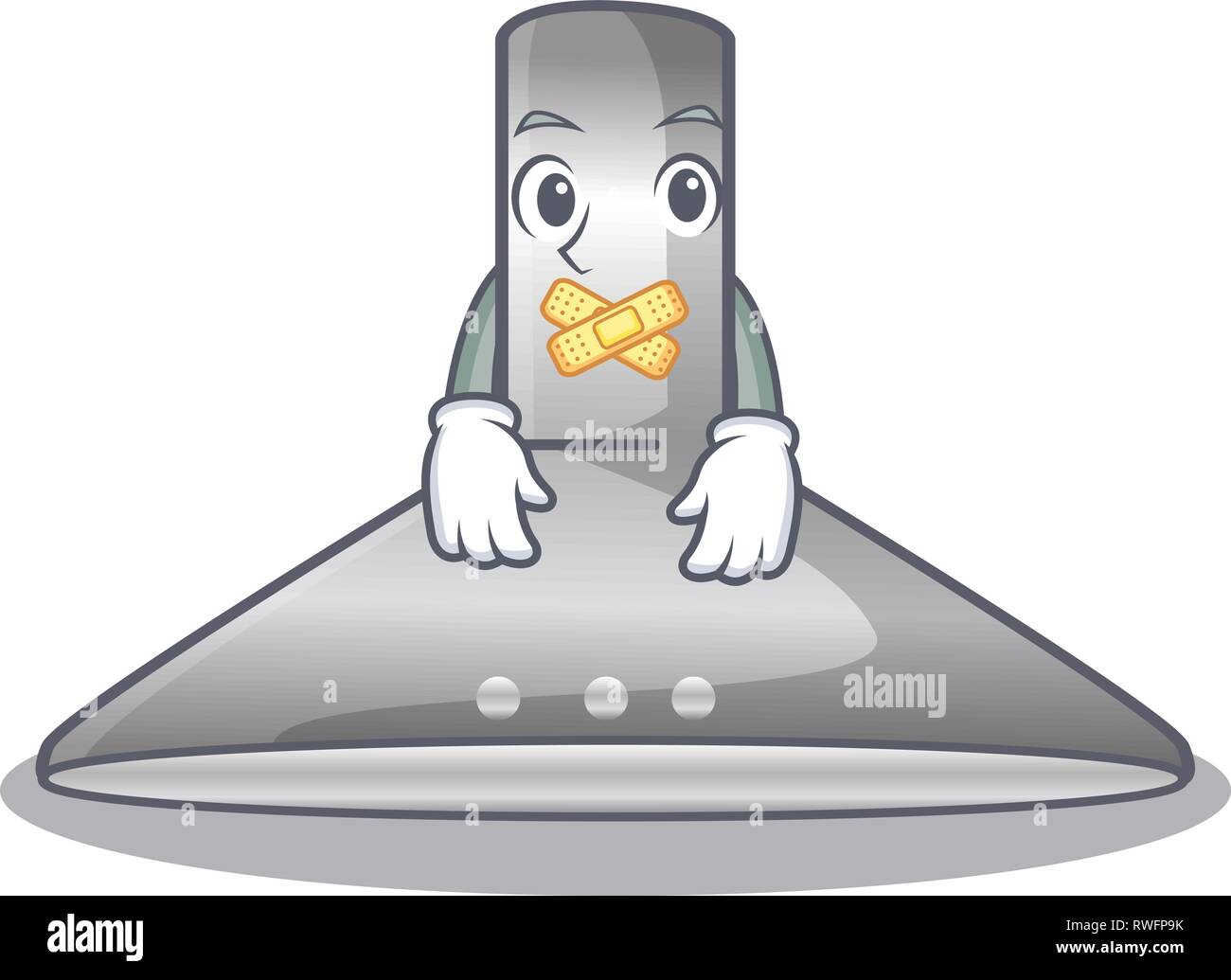 Silent kitchen hood cartoon the for cooking vector illustration Stock ...