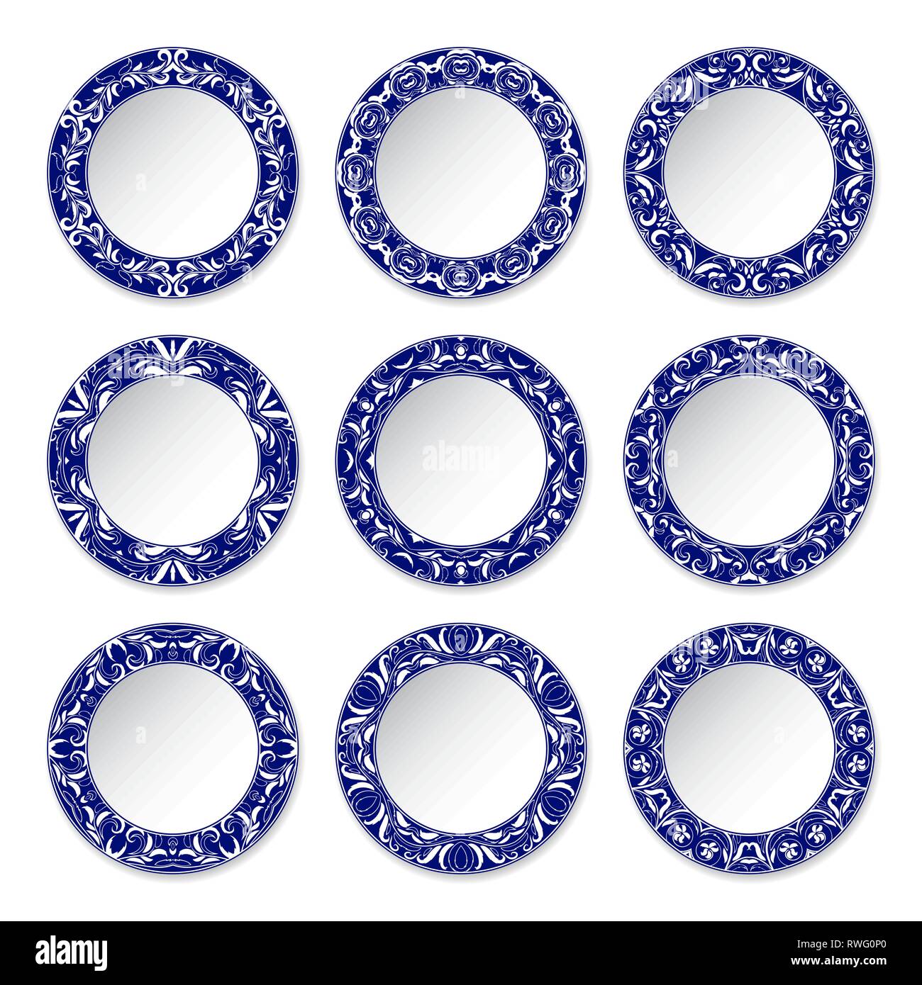 Decorative bowl top view Stock Vector Images - Alamy