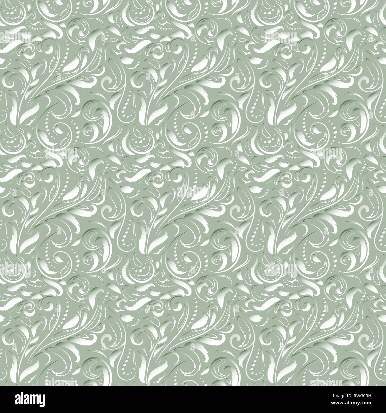 Seamless abstract pattern in Baroque style. Decorative and design ...