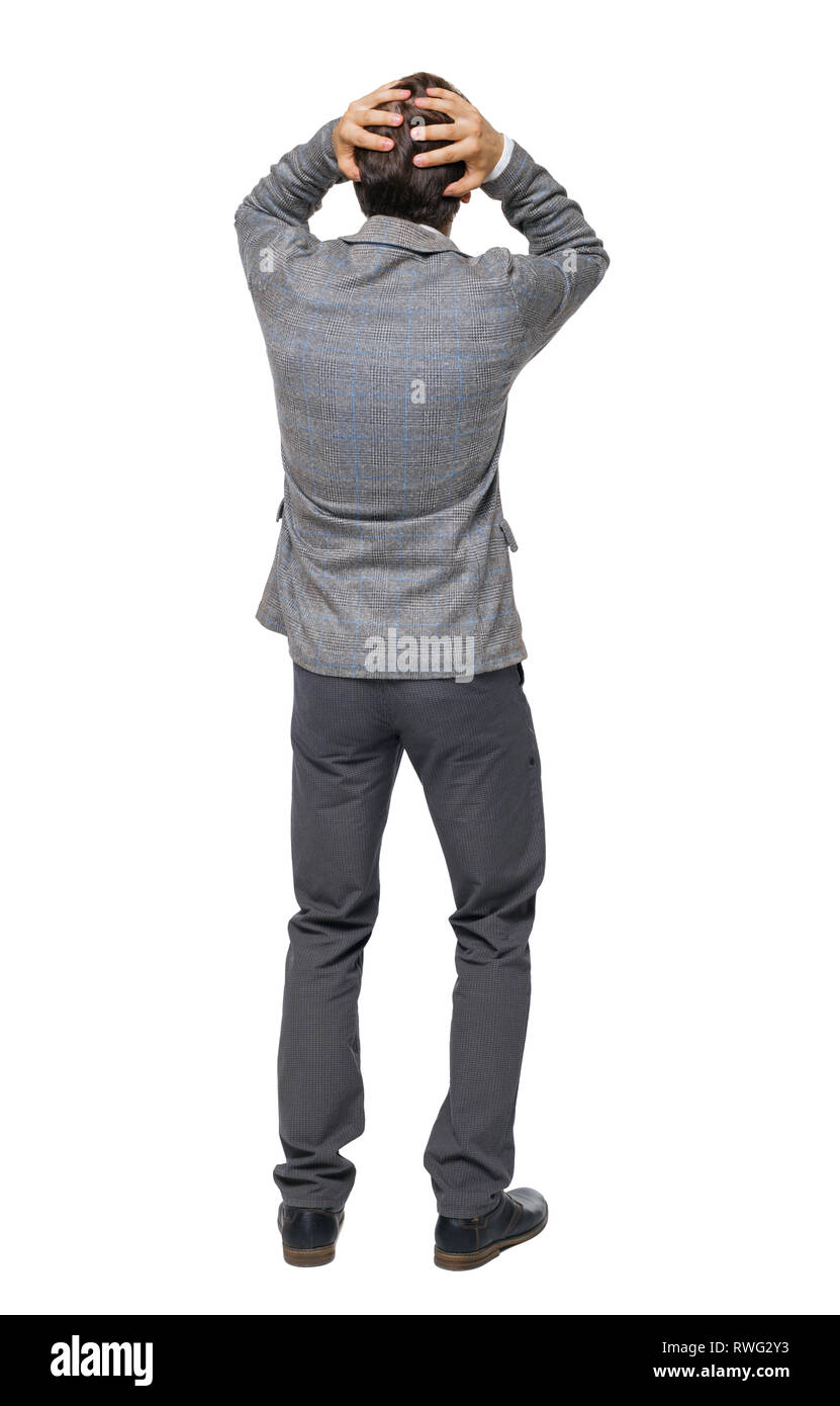 Businessman Full Body Back