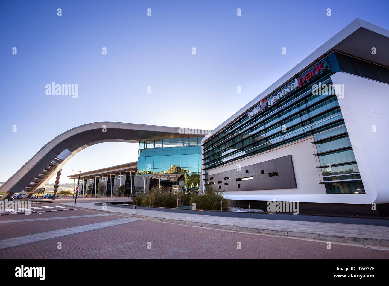 Johannesburg, South Africa, 18th February - 2019: Exterior of modern ...