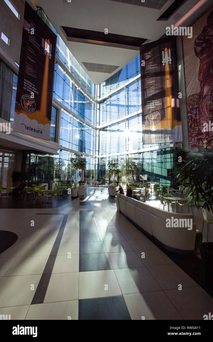Johannesburg, South Africa, 18th February - 2019: Interior of modern ...