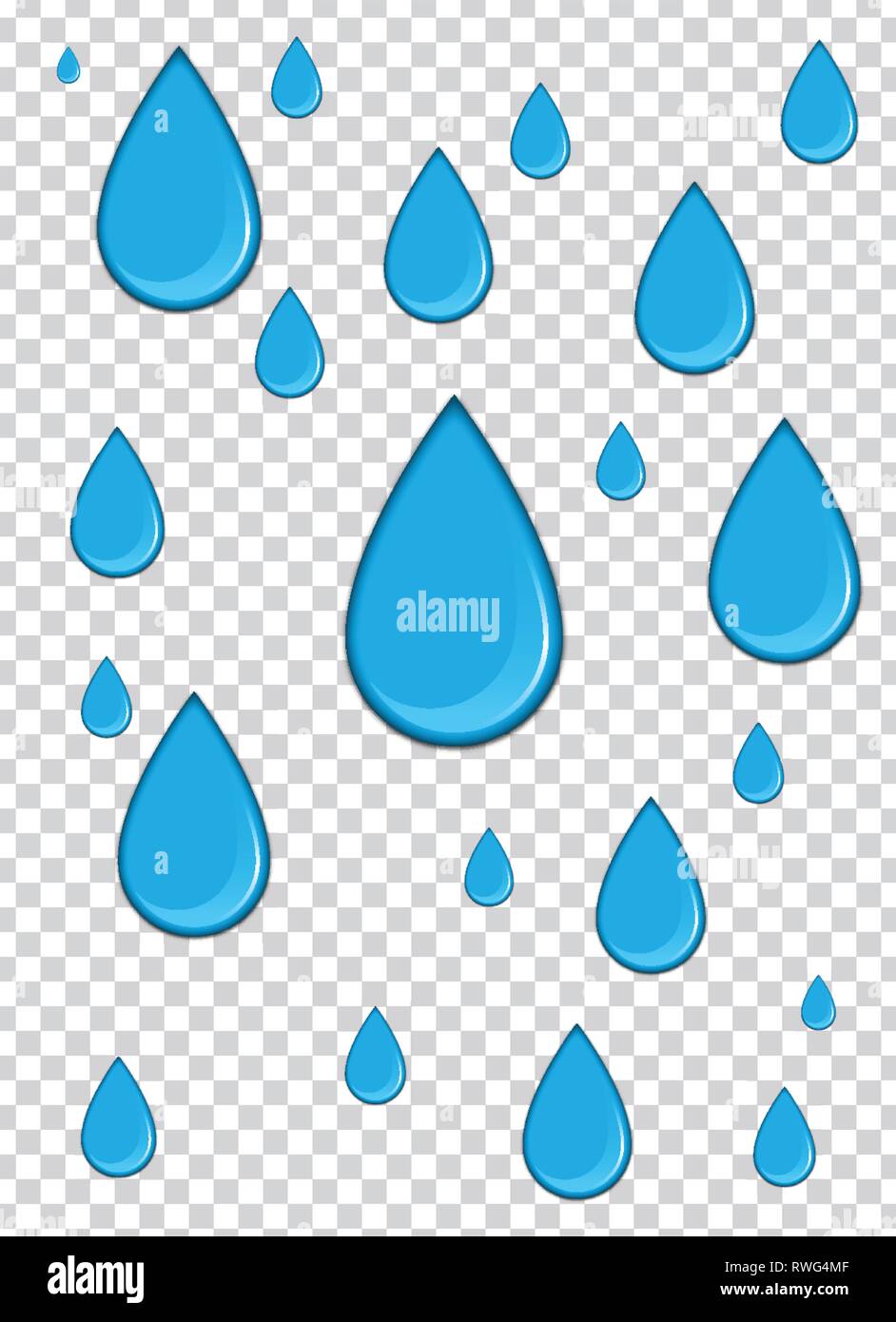 Blue paint splash with transparency background. Vector illustration ...