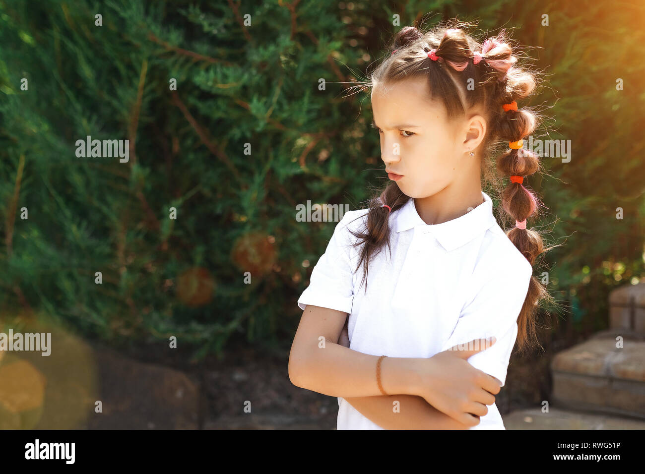 angry child girl Stock Photo - Alamy