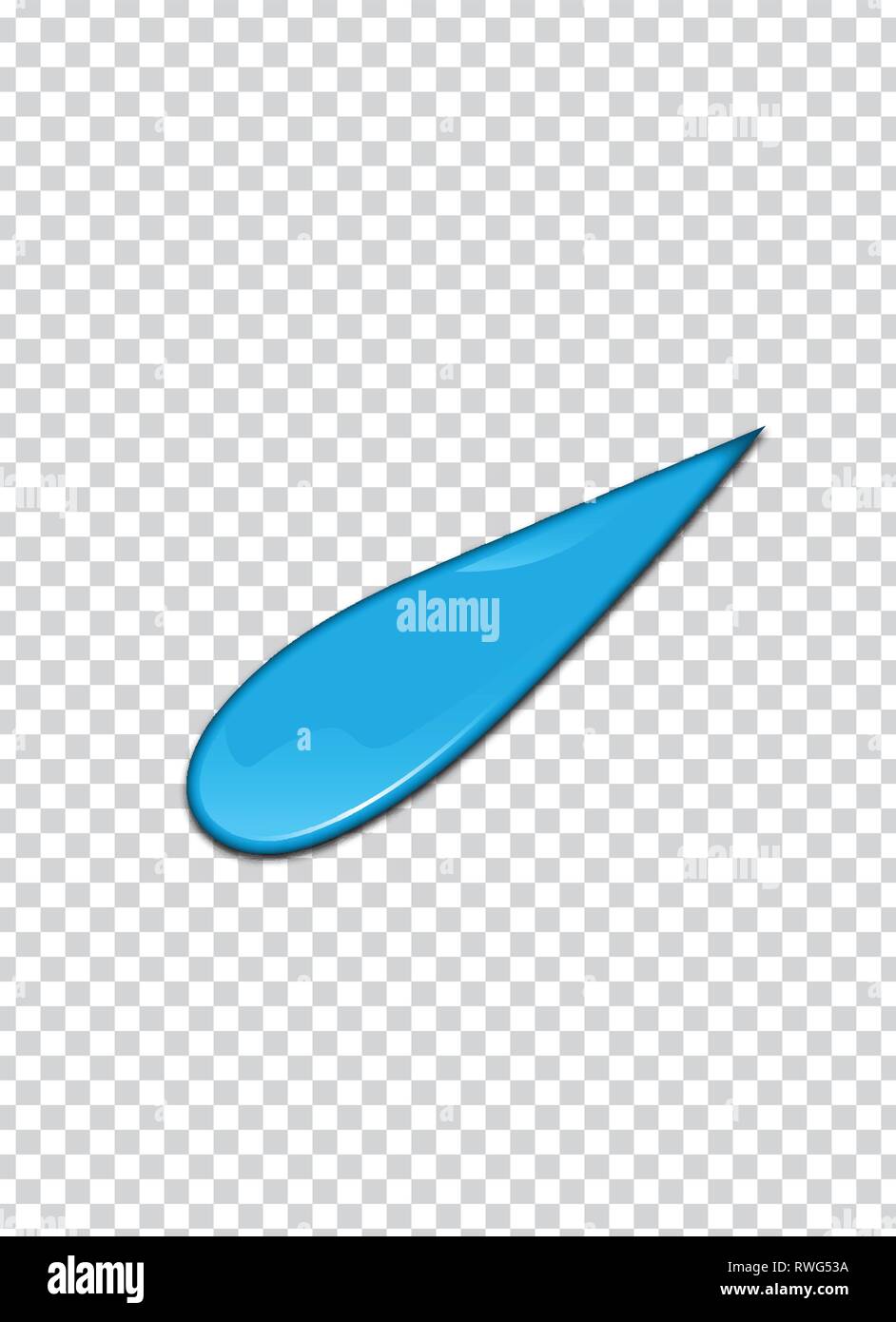 Blue paint splash with transparency background. Vector illustration ...