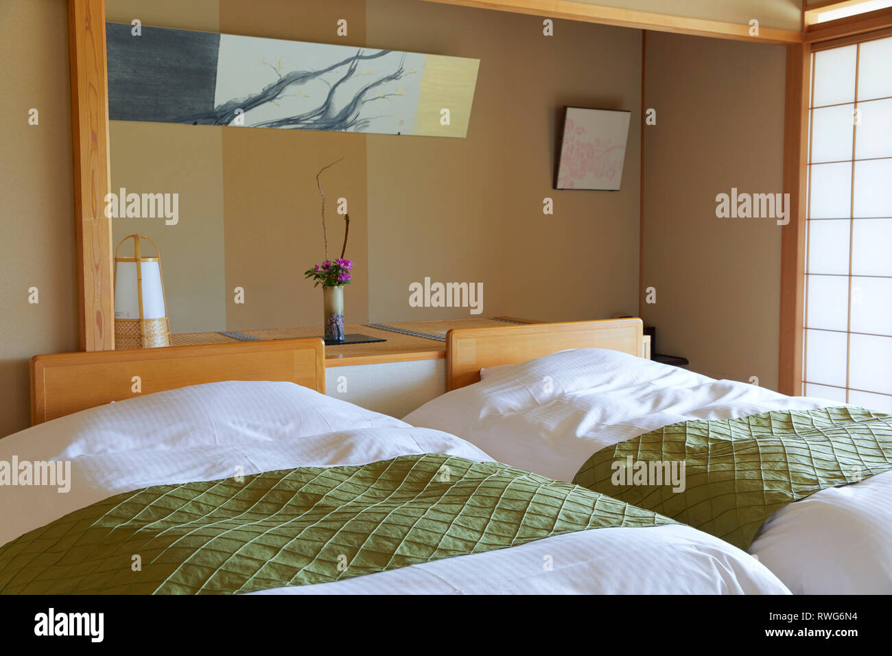 Japanese traditional hotel interior Stock Photo - Alamy
