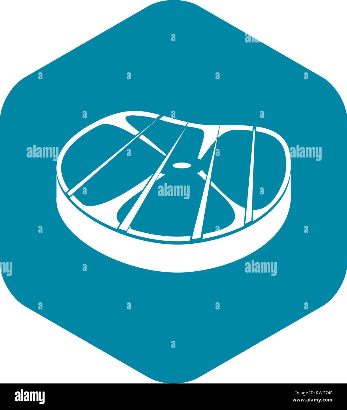 Steak Icon, simple style Stock Vector Image & Art - Alamy
