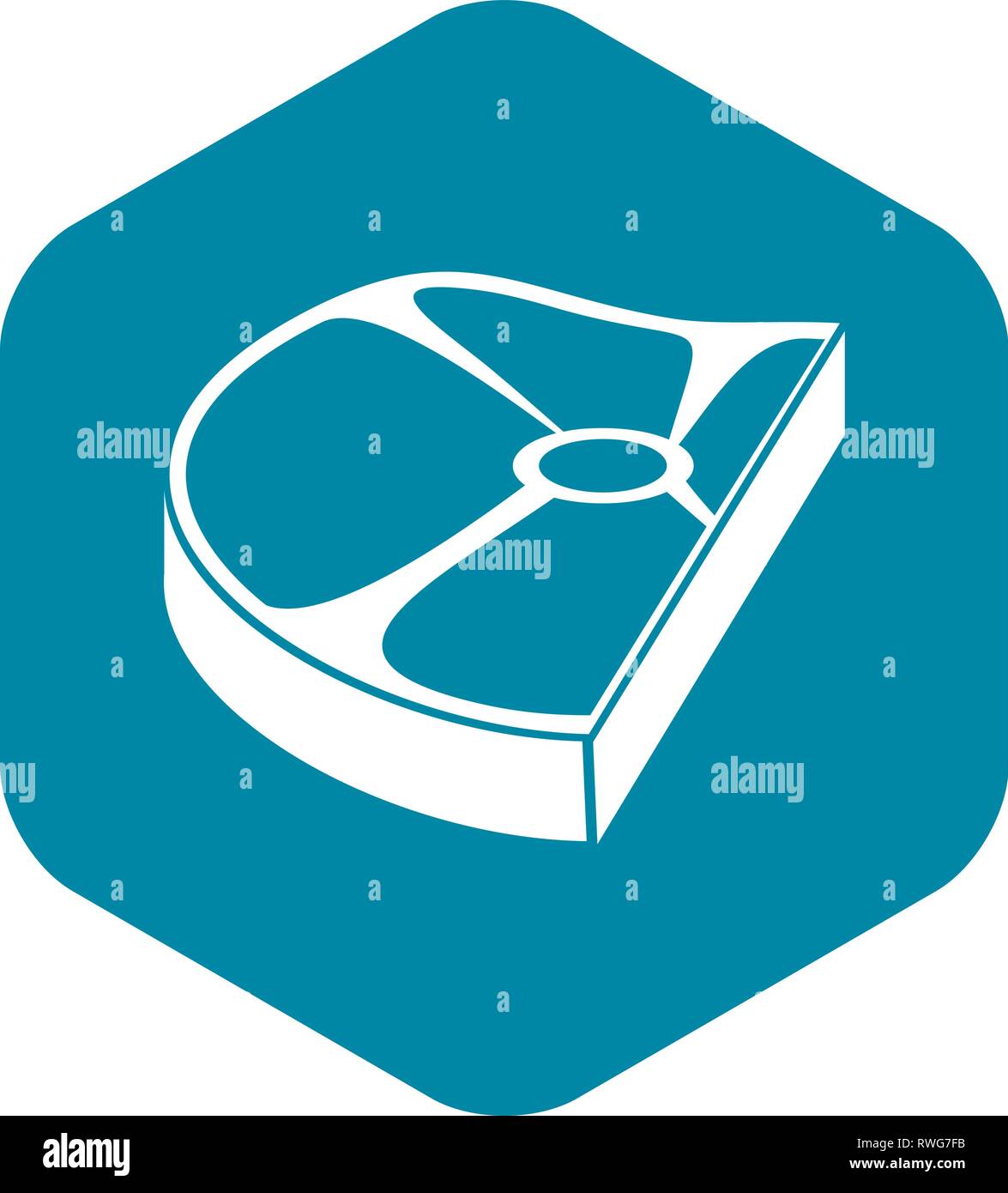 Steak Icon, simple style Stock Vector Image & Art - Alamy