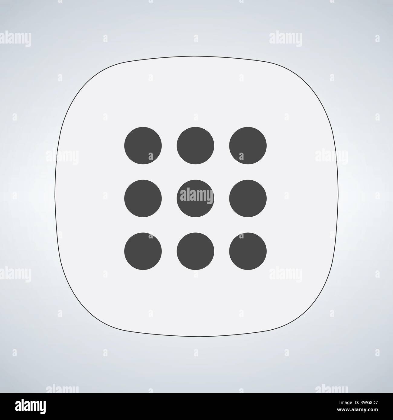 Navigation button for apps. vector illustration isolated on modern ...