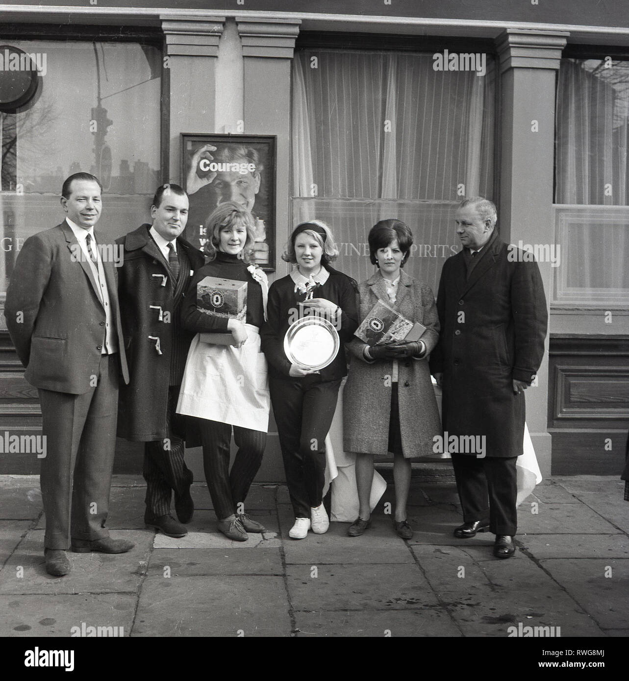 1965, outside a Courage pub near the Old Kent Rd, London, England ...