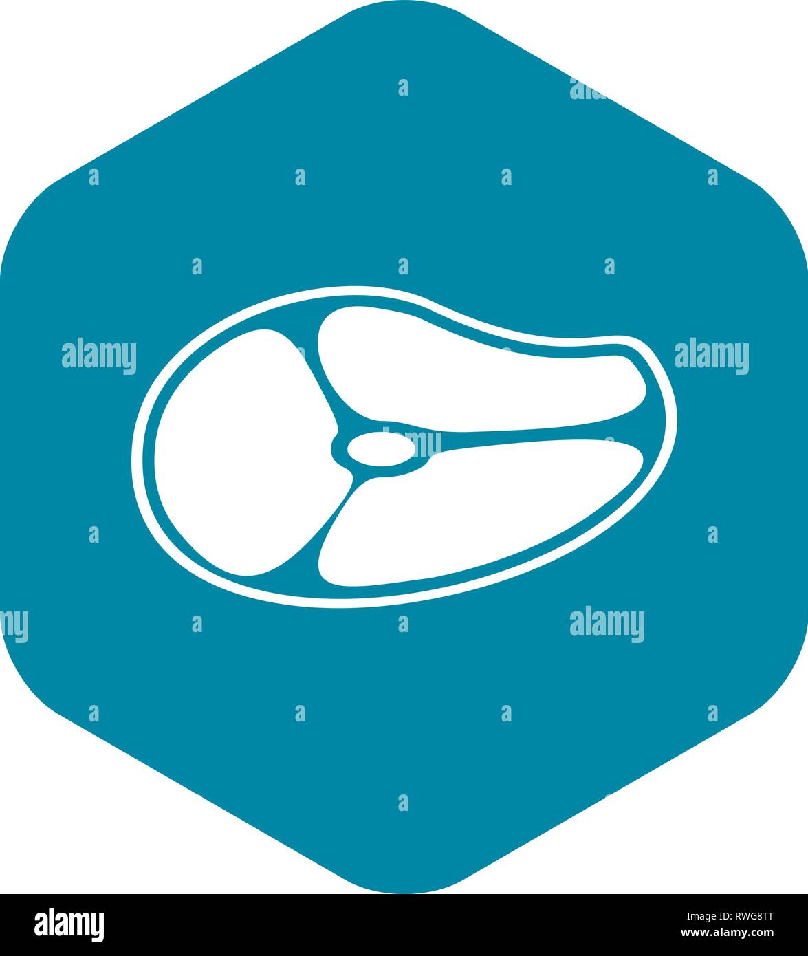 Steak Icon, simple style Stock Vector Image & Art - Alamy