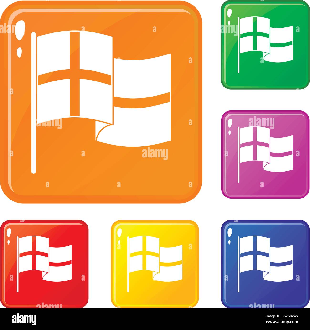 Holland flag icons set vector color Stock Vector Image & Art - Alamy