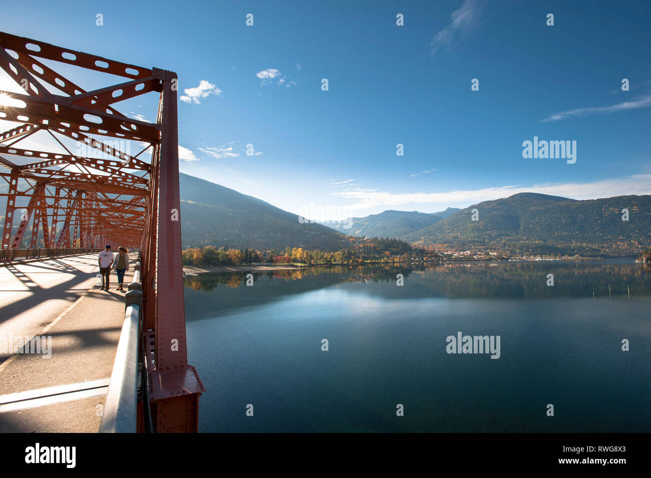 Walking across bridge hi-res stock photography and images - Alamy