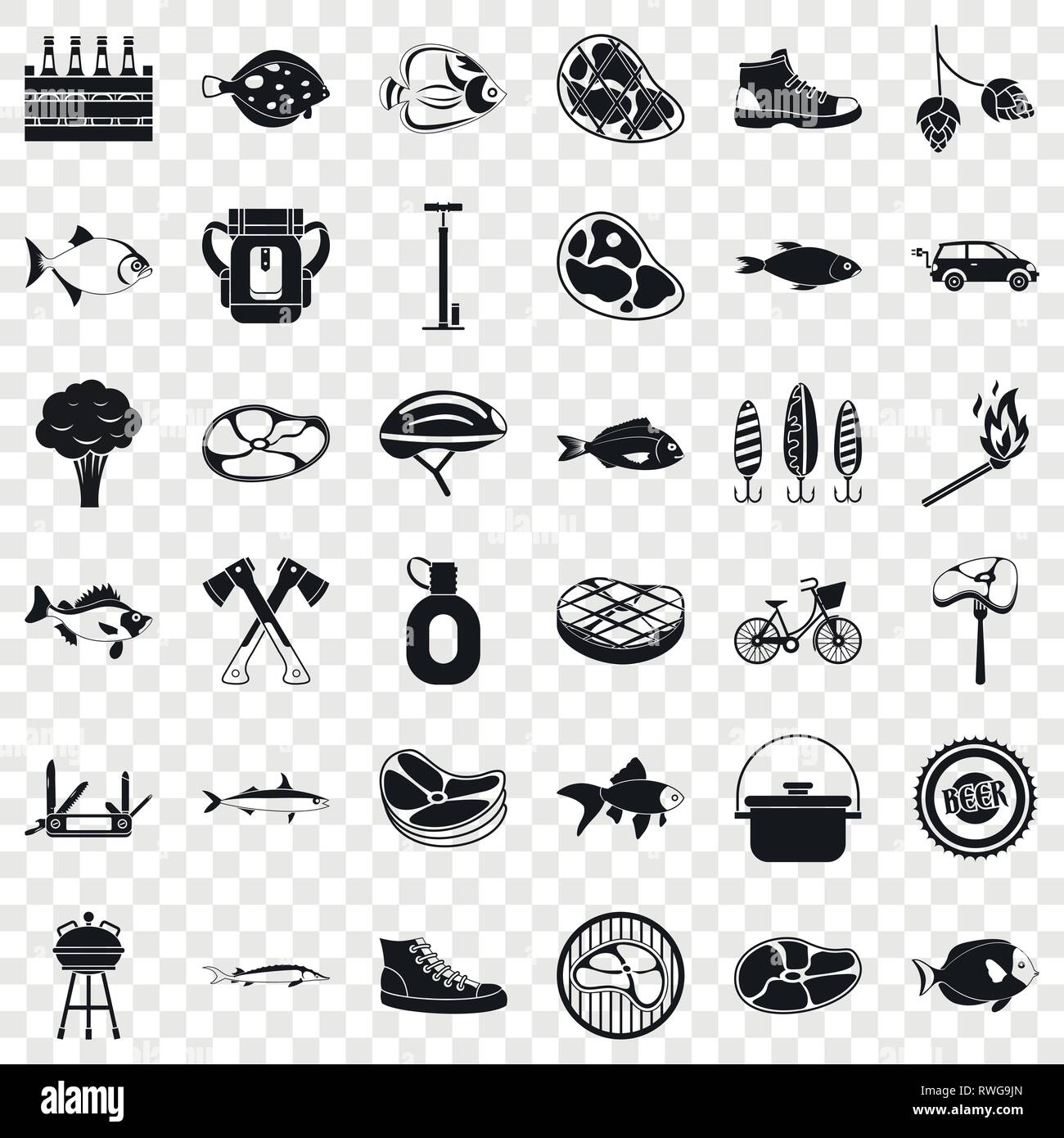 Beer icons set, simple style Stock Vector Image & Art - Alamy