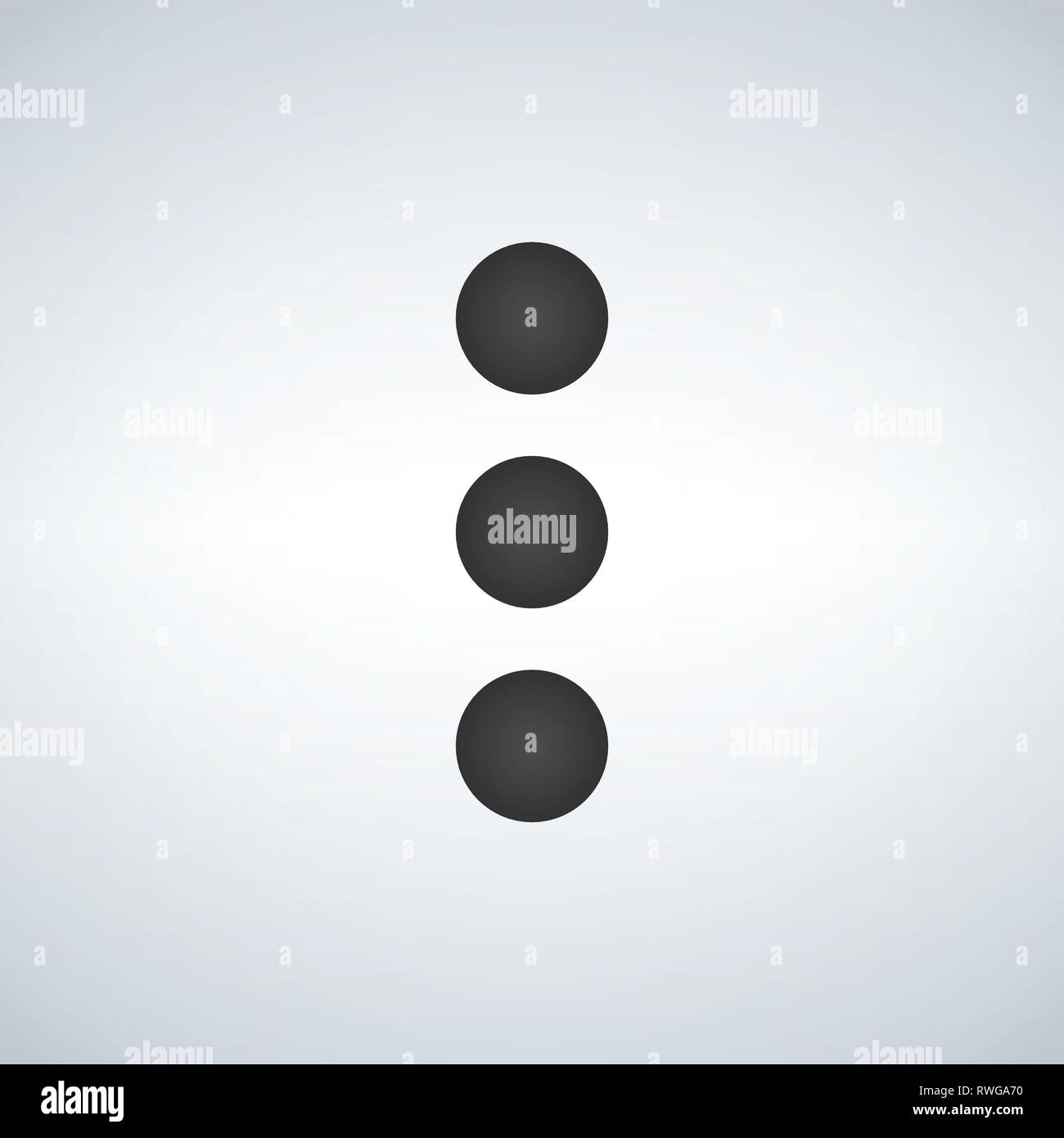 more options dot button, web menu icon. concept web buttons. vector ...
