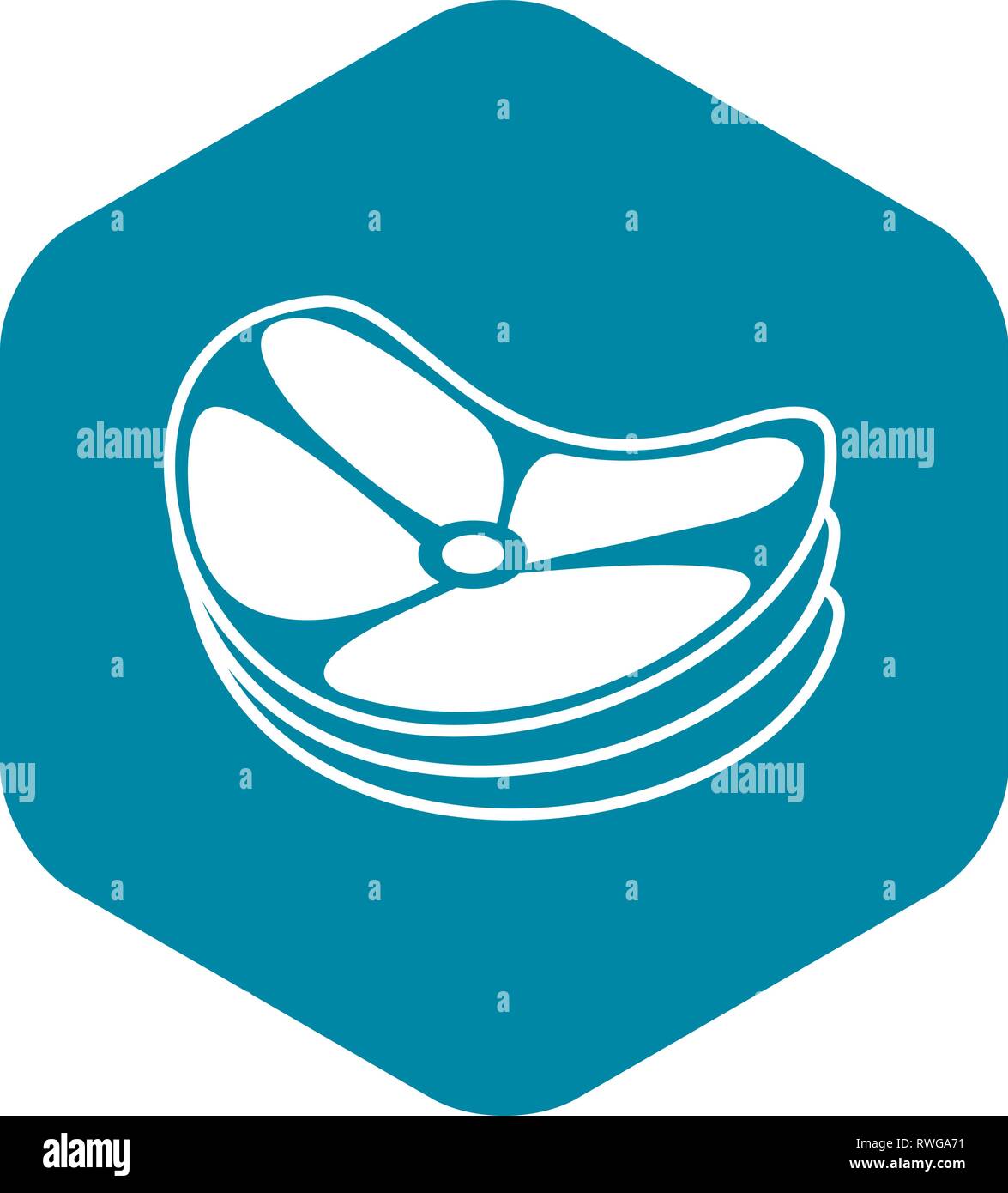 Steak Icon, simple style Stock Vector Image & Art - Alamy