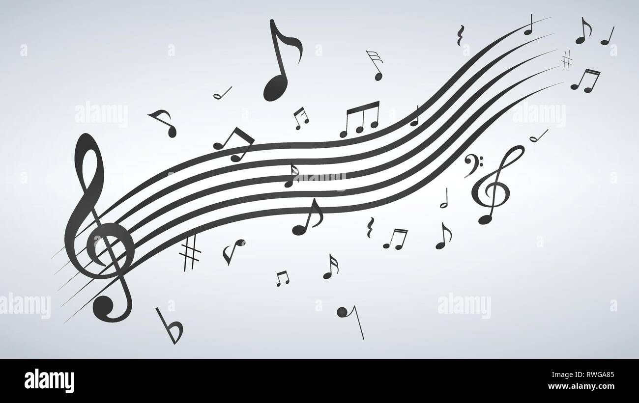 Abstract music background vector illustration. modern background Stock ...