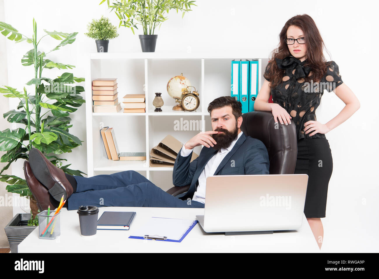 Typical secretary office hi-res stock photography and images - Alamy