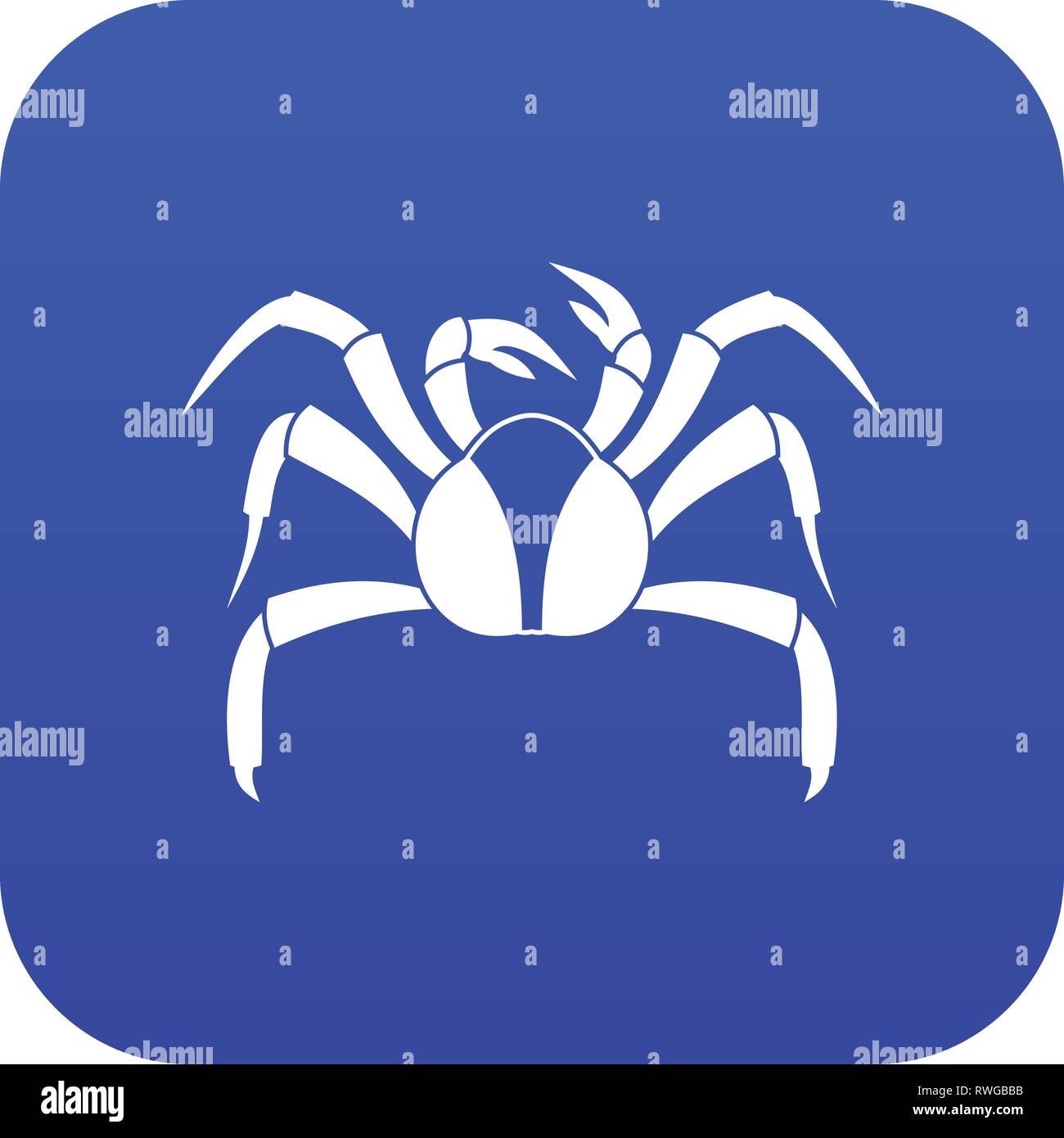 Crab sea animal icon digital blue Stock Vector Image & Art - Alamy
