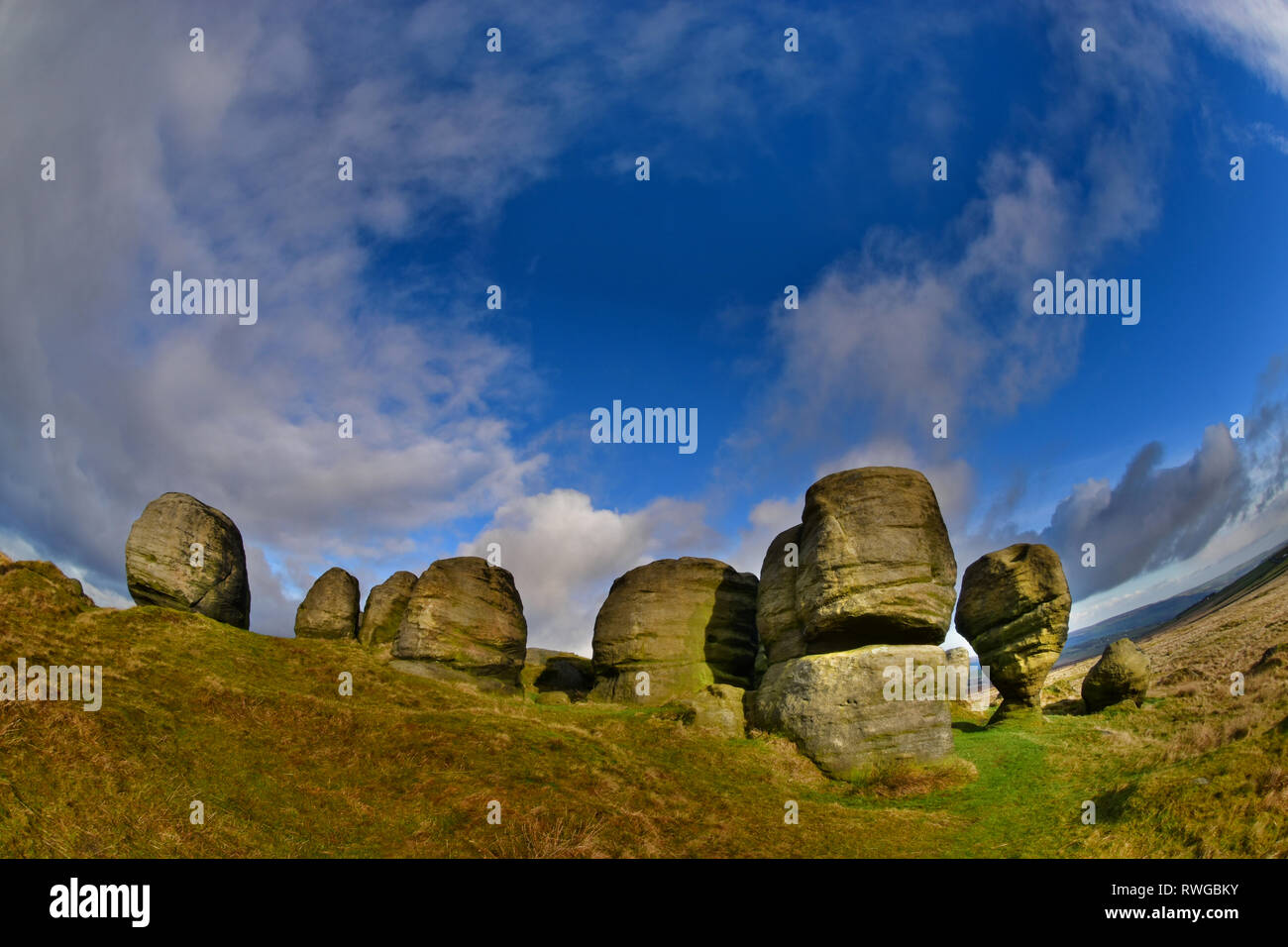 Great Bridestones, Bridestones Moor, Todmorden, Calderdale, West ...