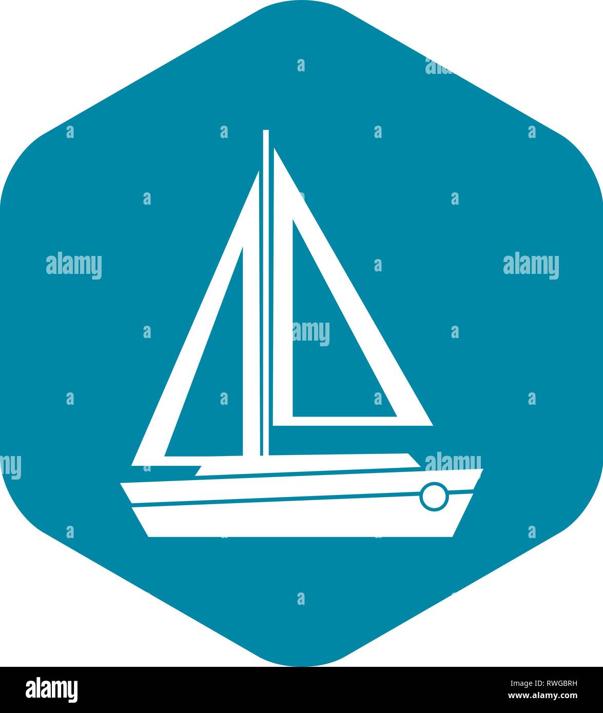 Small boat icon, simple style Stock Vector Image & Art - Alamy