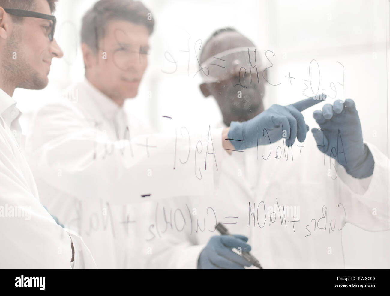 Male scientist notes information on hi-res stock photography and images ...
