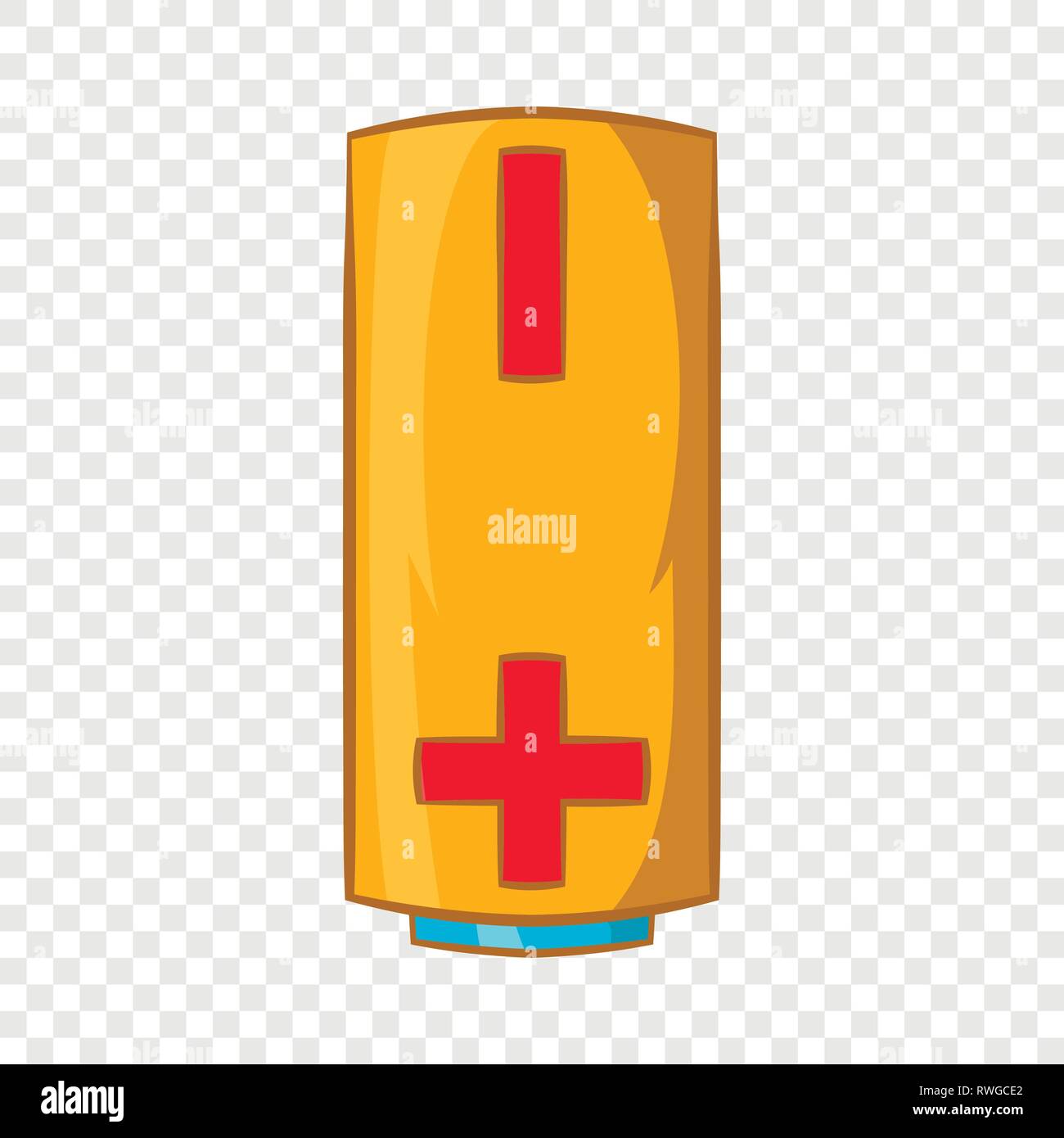 Yellow battery icon, cartoon style Stock Vector Image & Art - Alamy