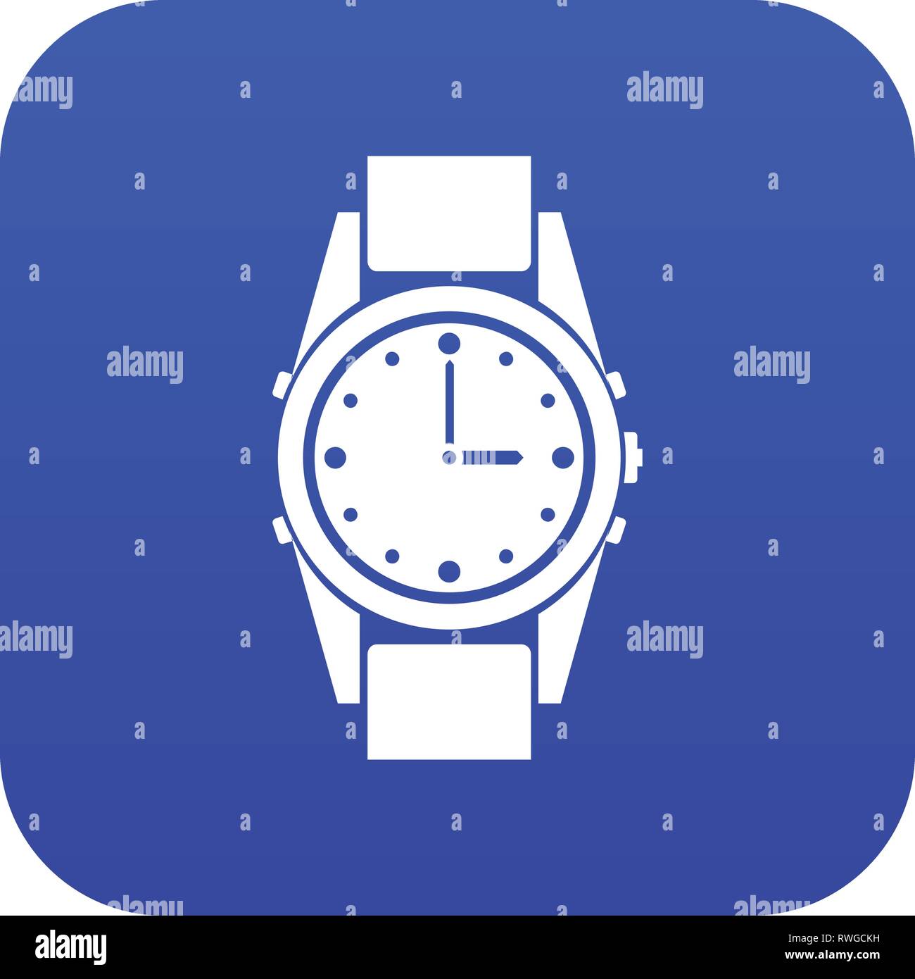 Swiss watch icon digital blue Stock Vector Image & Art - Alamy