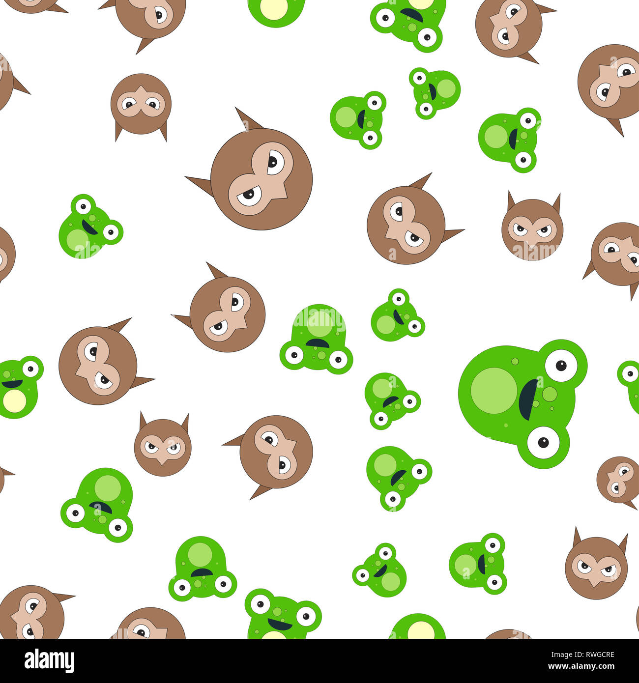 Seamless cartoon frog pattern hi-res stock photography and images - Alamy