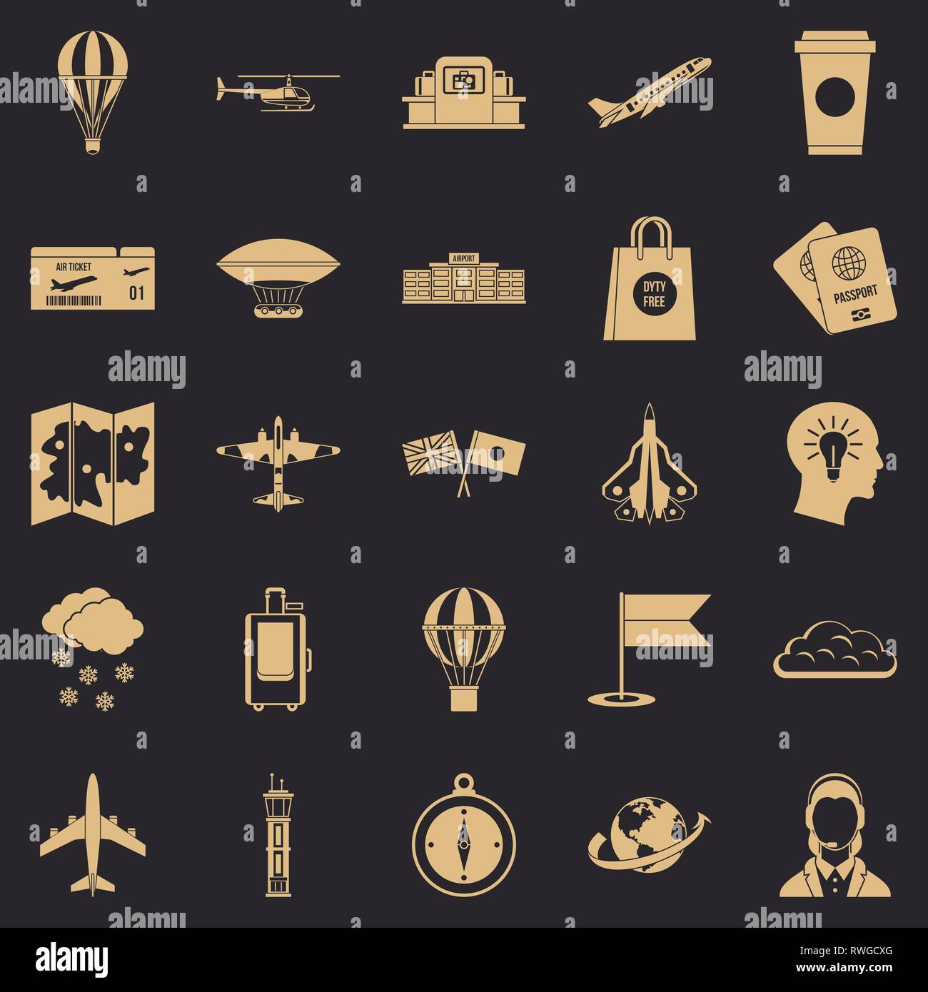 Craft icons set, simple style Stock Vector Image & Art - Alamy