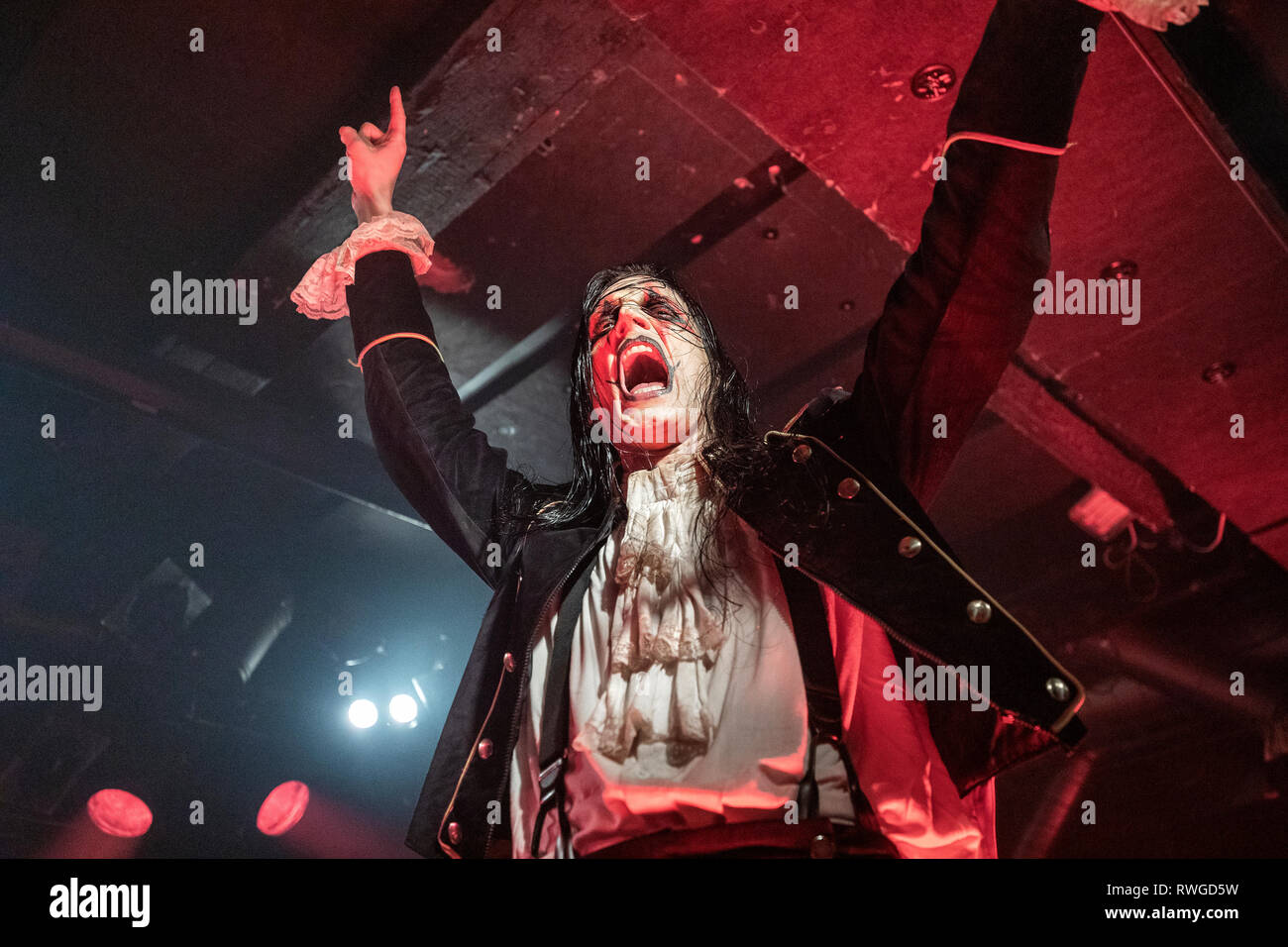Norway, Oslo - March 3, 2019. The Swedish heavy metal band Avatar ...