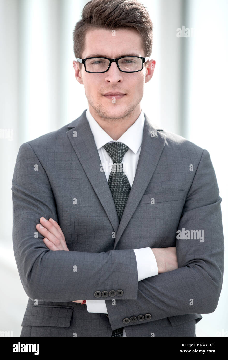 close up.portrait of a successful business man Stock Photo - Alamy