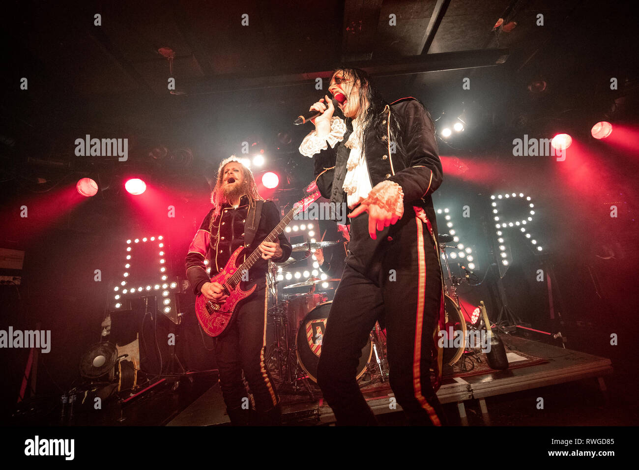 Norway, Oslo - March 3, 2019. The Swedish heavy metal band Avatar ...