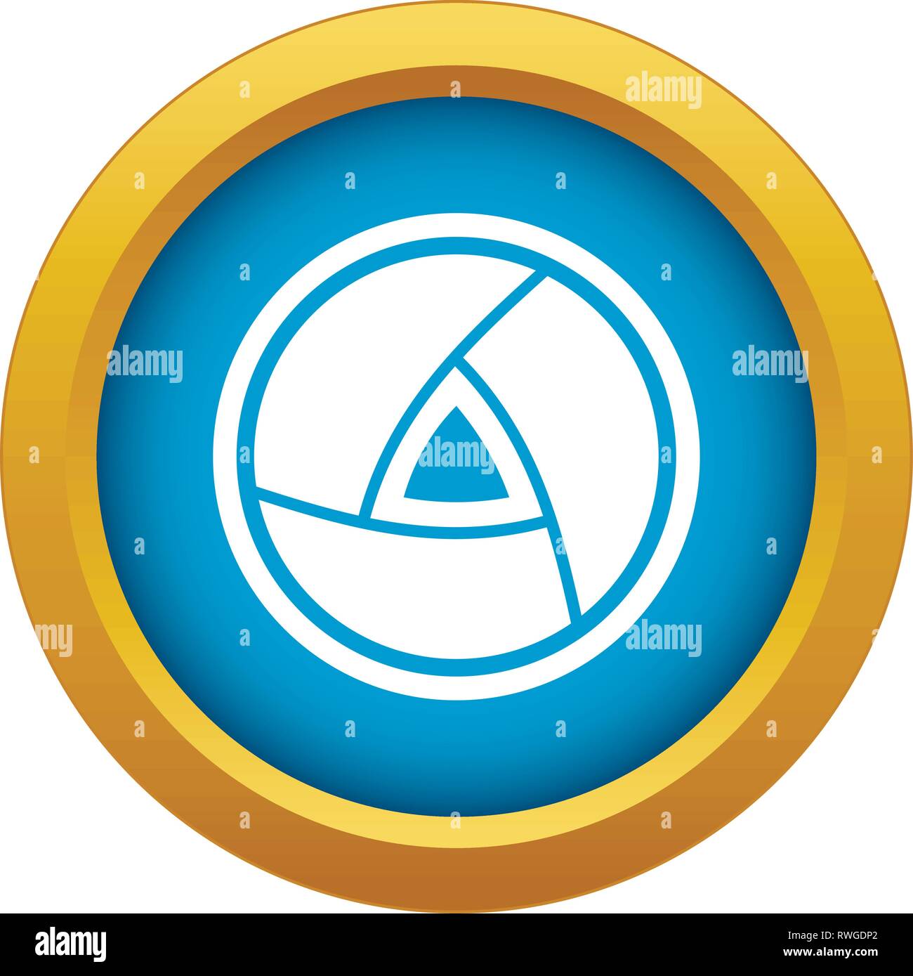 Objective icon blue vector isolated Stock Vector Image & Art - Alamy