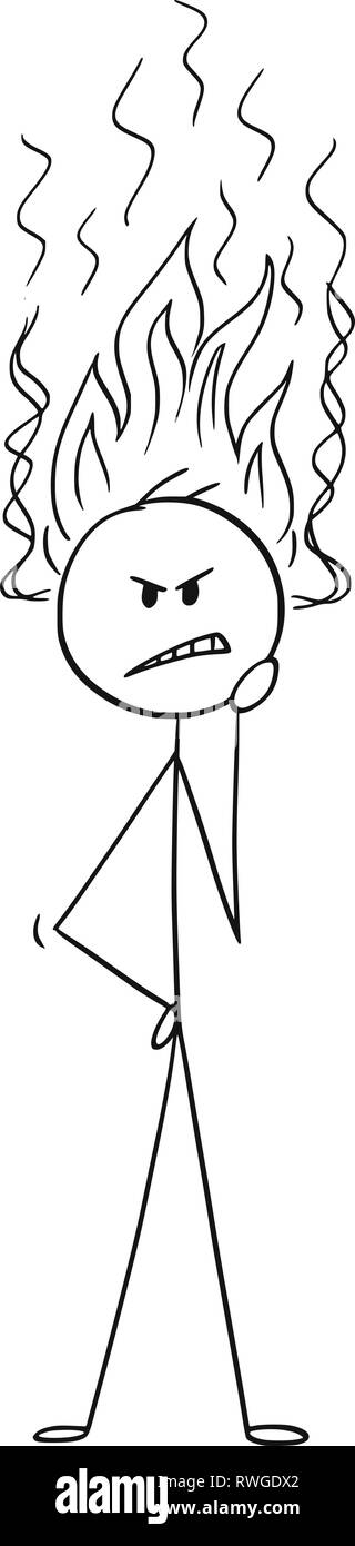 Cartoon Brain Thinking Hard