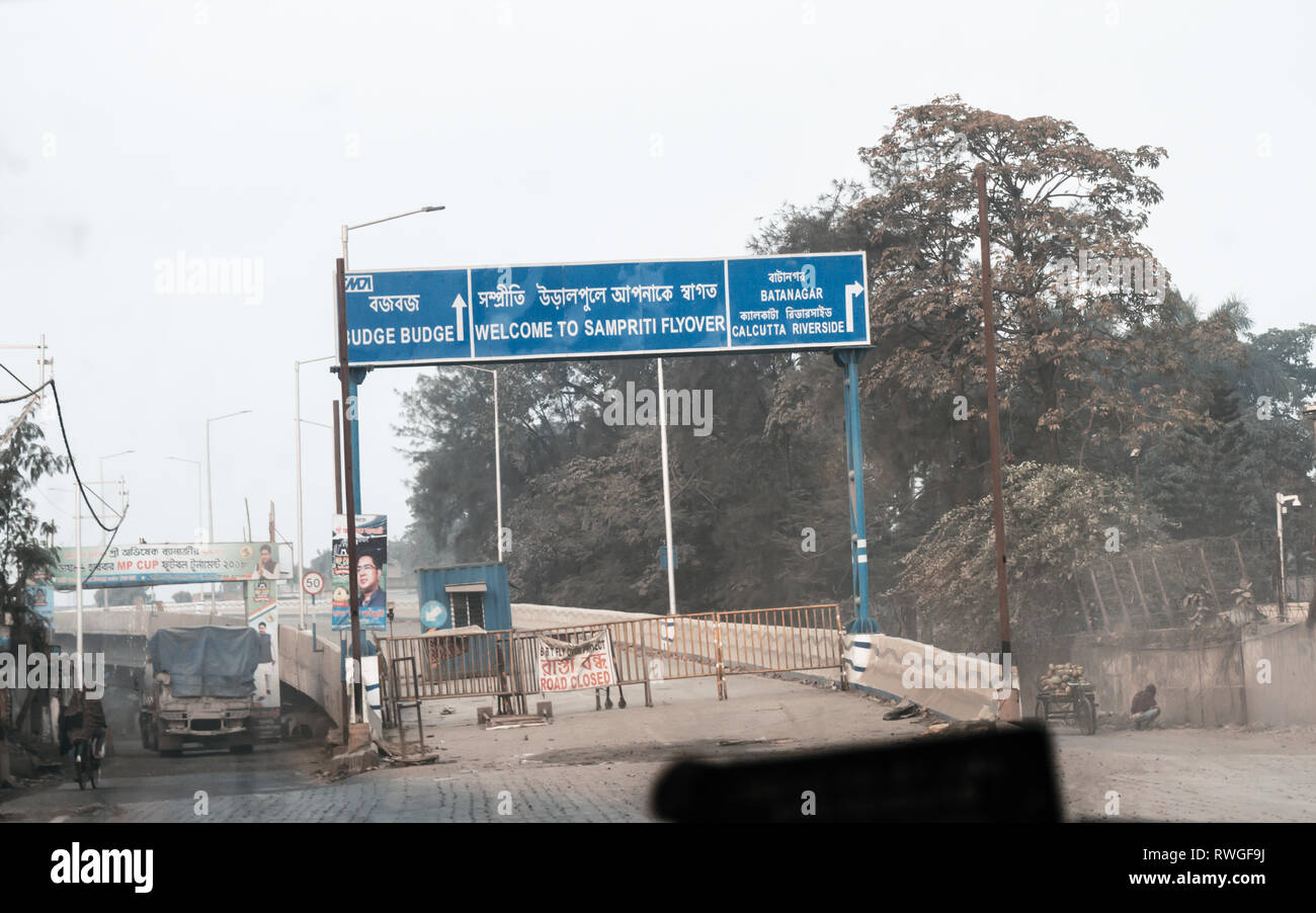 Batanagar, Sampriti Flyover, Kolkata, March 1, 2019: Bengal Longest ...