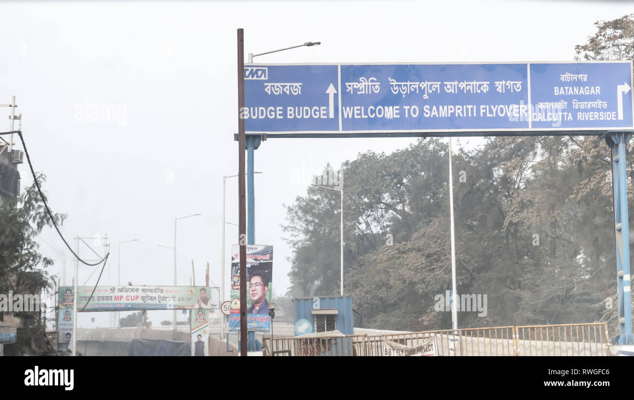 Batanagar, Sampriti Flyover, Kolkata, March 1, 2019: Bengal Longest ...