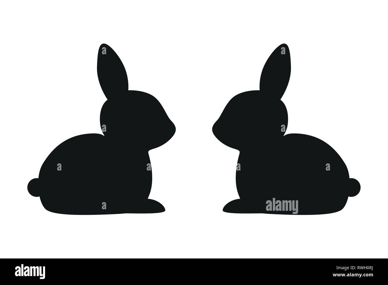 Bunny Silhouette Stock Photos & Bunny Silhouette Stock Images - Alamy