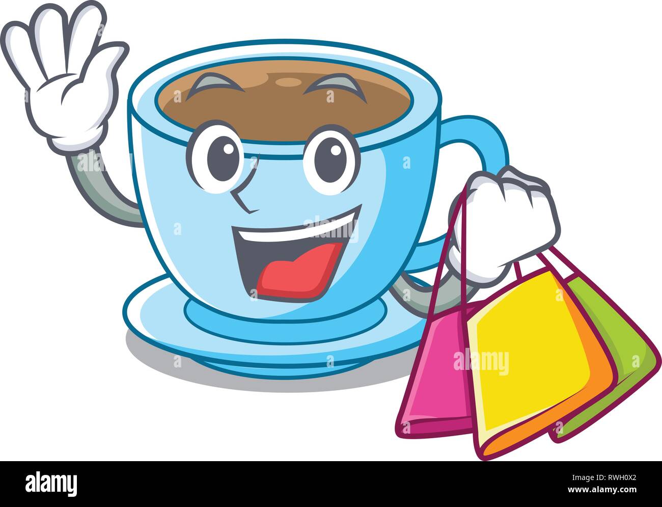 Cup tea piece tasty Stock Vector Images - Alamy