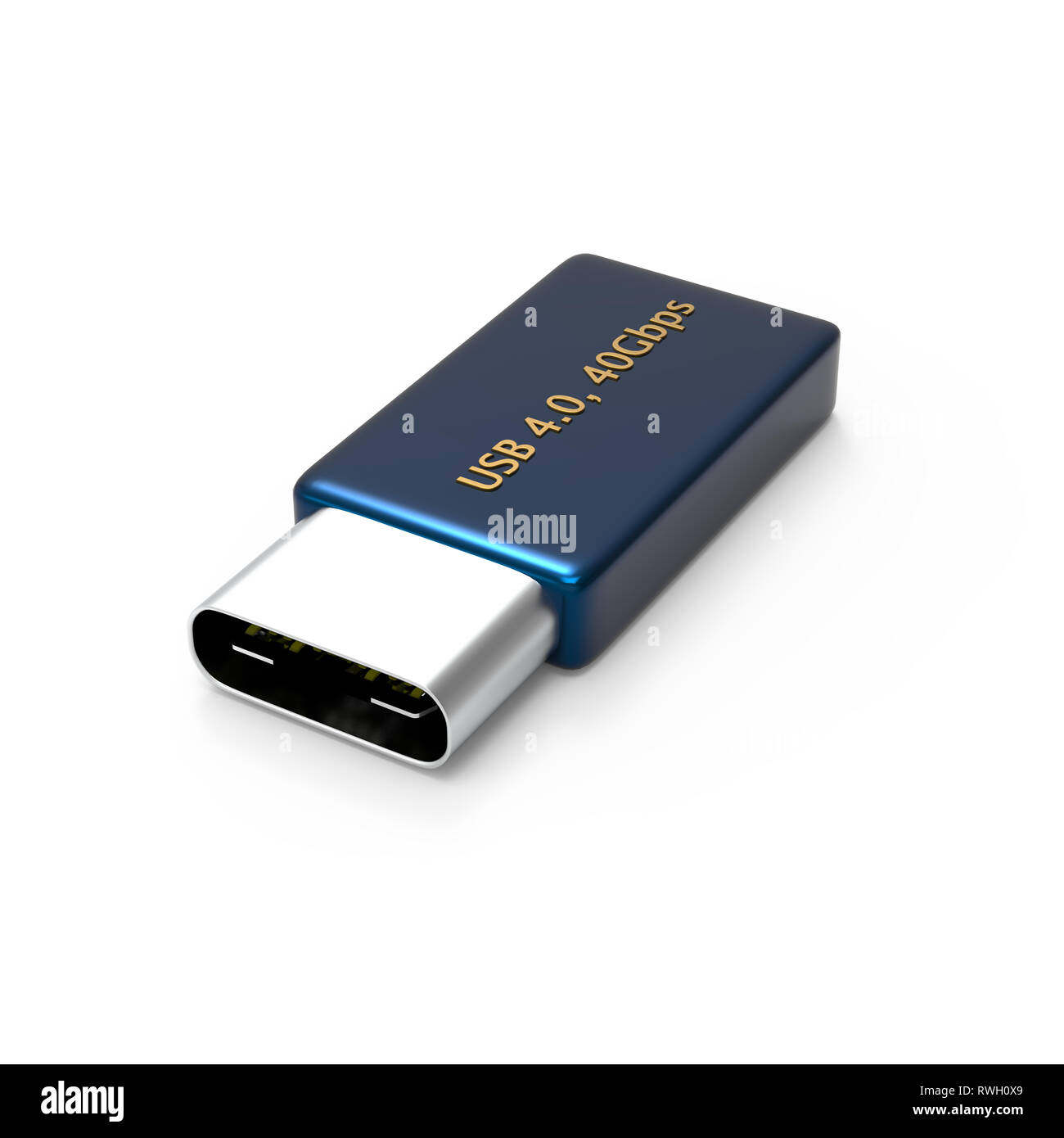 The USB 4 icon isolated isolated on white background Stock Photo - Alamy