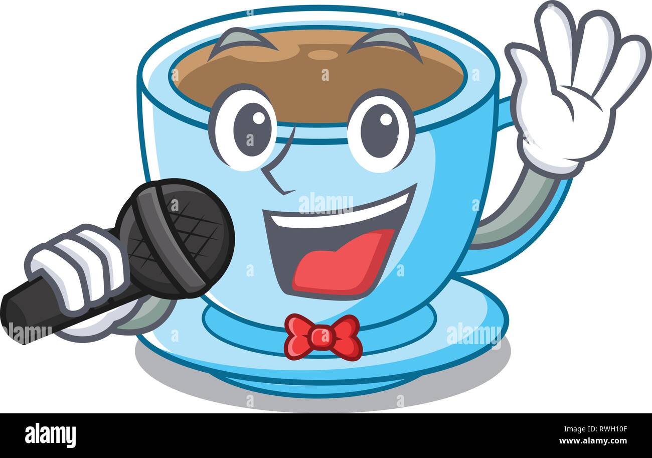 Singing milk tea in character the shape Stock Vector Image & Art - Alamy