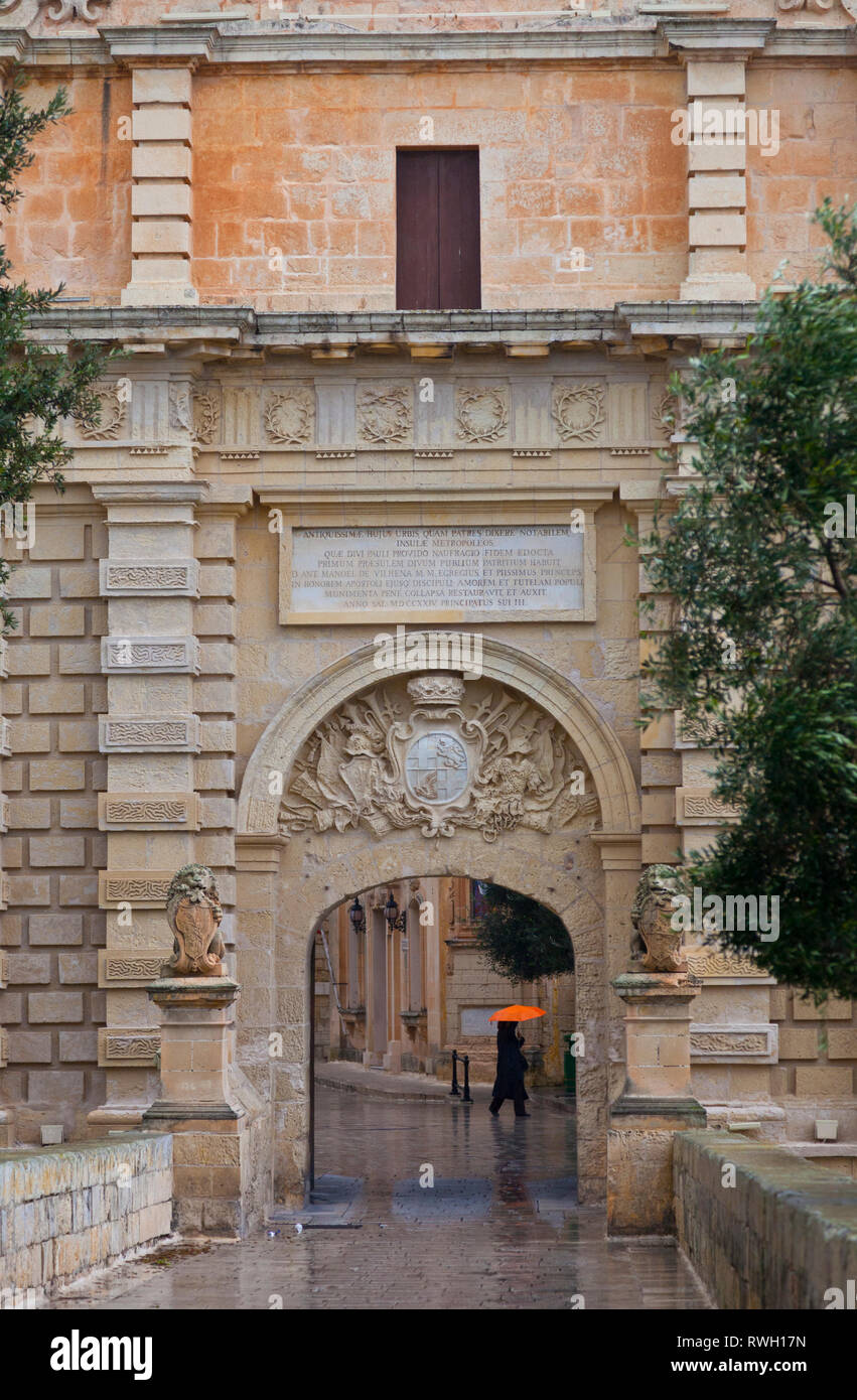Medina city malta island hi-res stock photography and images - Alamy