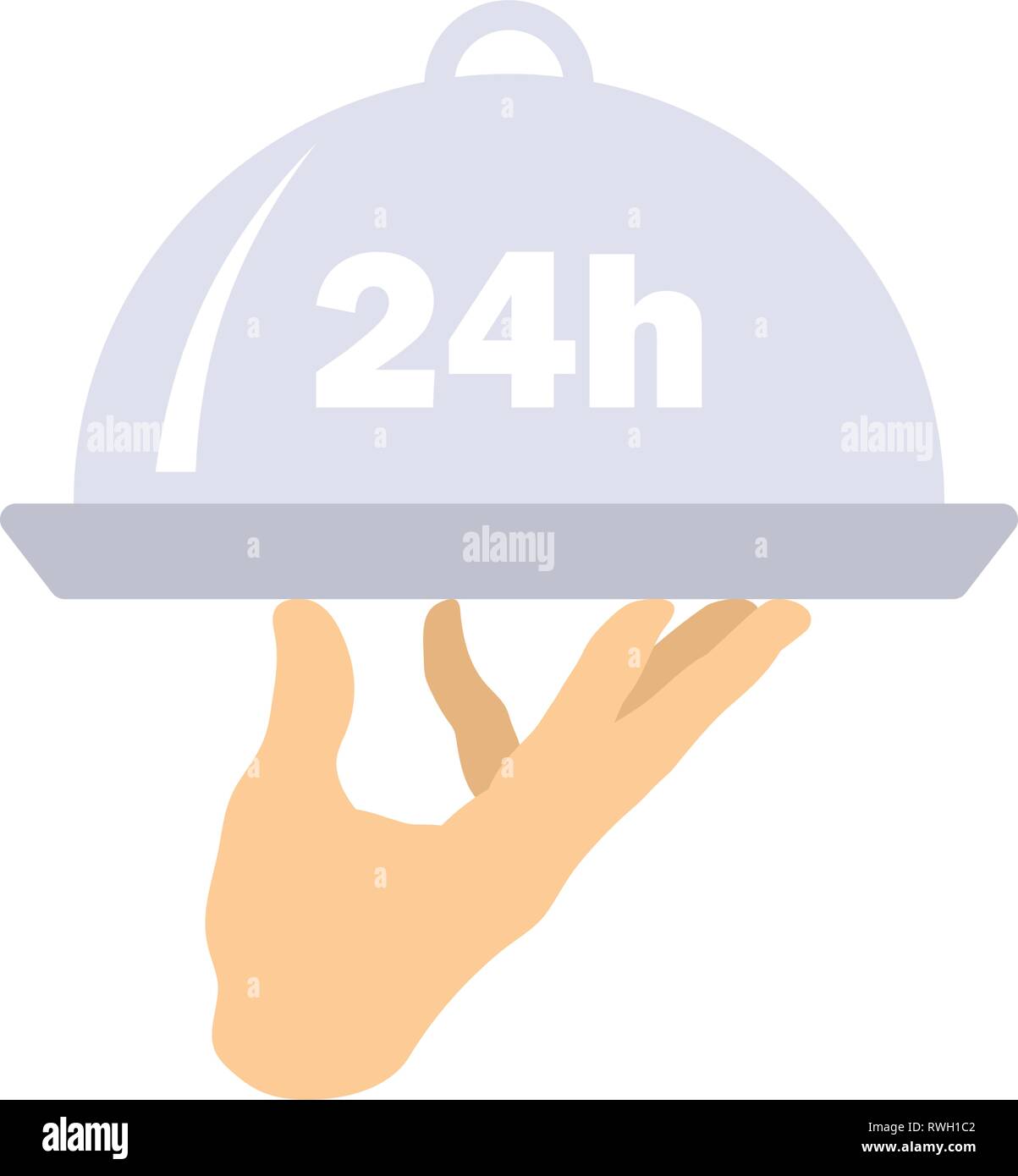 24 hour room service icon hi-res stock photography and images - Alamy