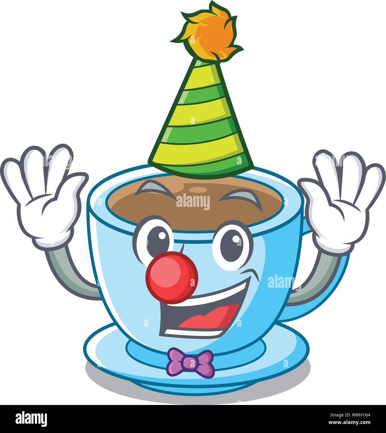 Porcelain clown Stock Vector Images - Alamy