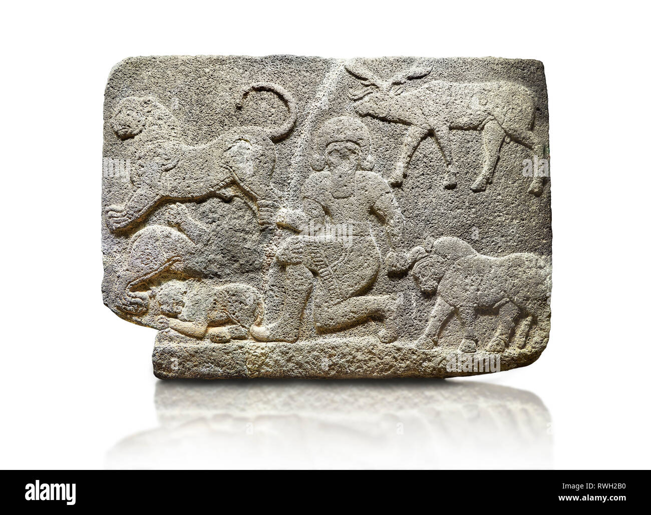 Picture & image of Hittite relief sculpted orthostat stone panel of ...