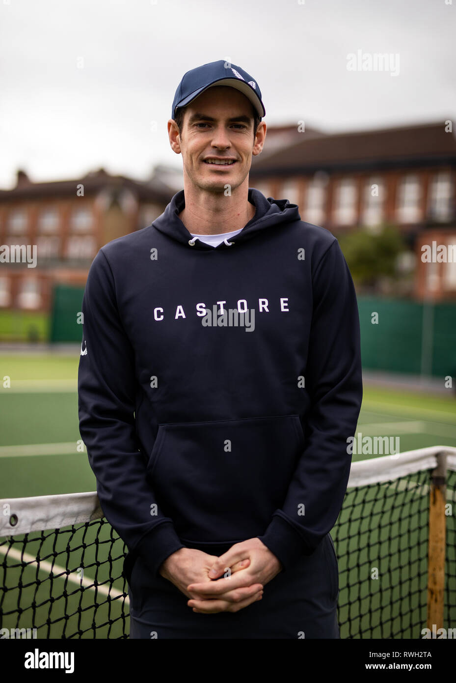 Andy Murray poses during the Castore partnership announcement at the ...