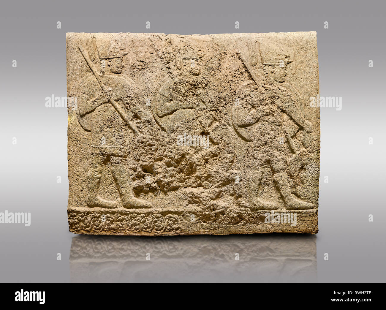 Picture & image of Hittite sculpted orthostats of Long Wall Limestone ...