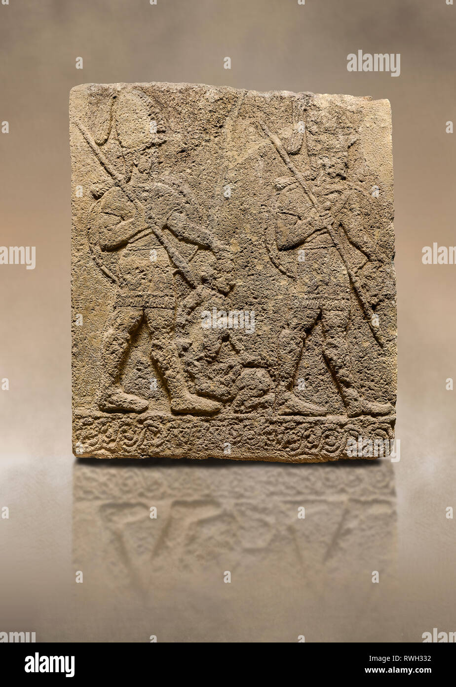 Photo of Hittite sculpted Orthostats panel of Long Wall Limestone ...