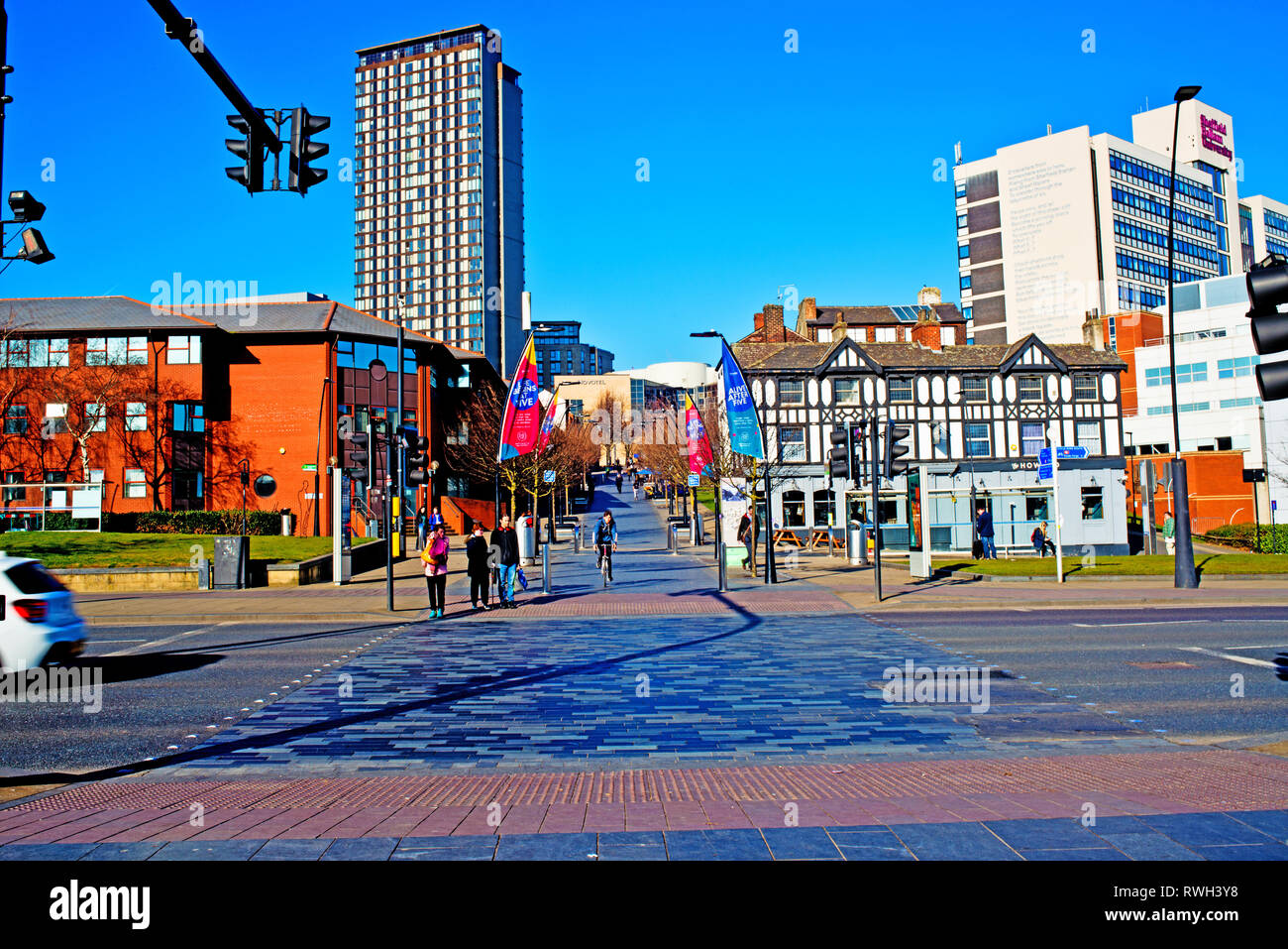 Pond Street, Sheffield, England Stock Photo - Alamy