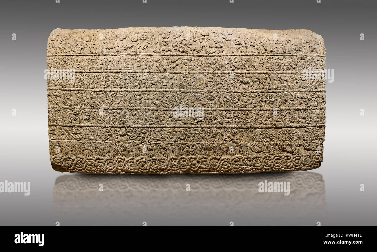 Picture & image of Hittite sculpted Orthostats panel from the Long Wall ...